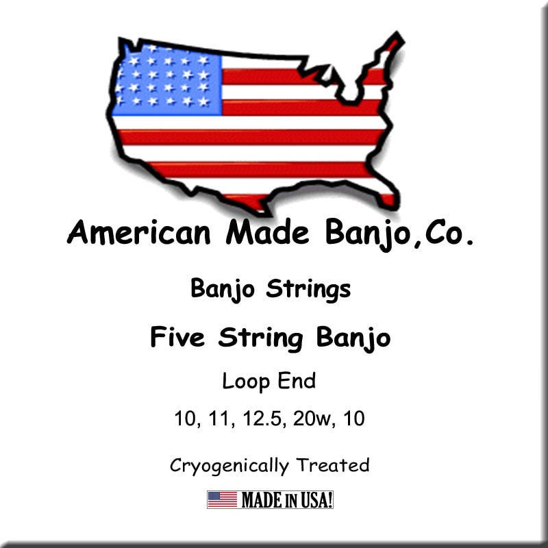 AMB Standard Bluegrass Banjo Strings 10-11-12.5-20w-10 | American Made ...