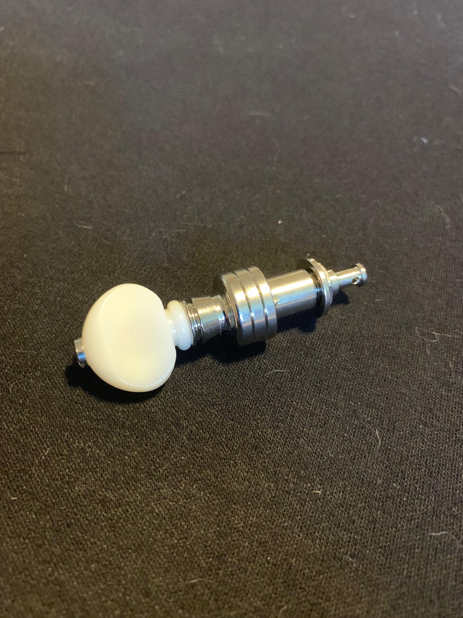 NOS Bright Nickle Gotoh Tuner with Cream Button. Mounting Hardware Not ...